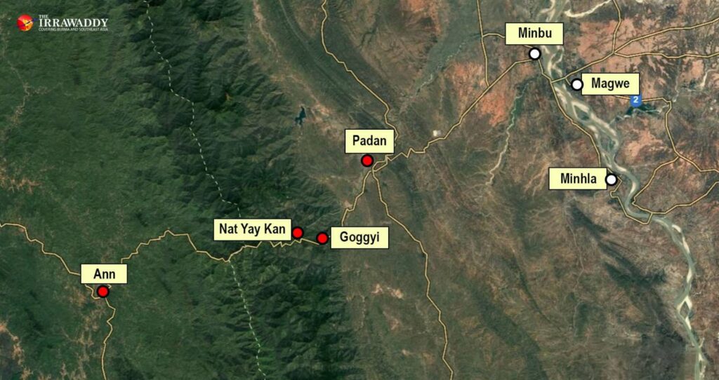 Arakan Army Attacking Myanmar Junta Outposts at Gateway to Magwe Region